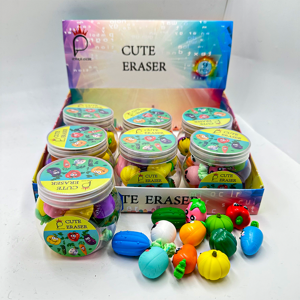 Mini Eraser – Vegetable Shapes in Box | Healthy-Themed Erasers for Kids ...