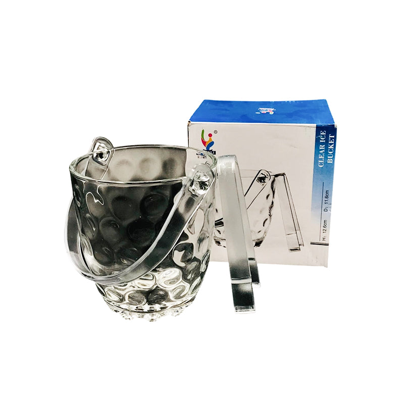 Glass Ice Bucket with Tong & Mug Set – Sharjah & Dubai – shakeel