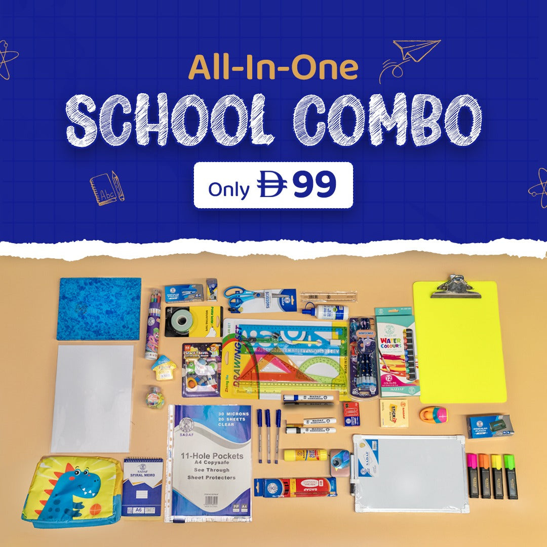 All-in-One School Combo Kit | Back to School Essentials at 99 AED – shakeel